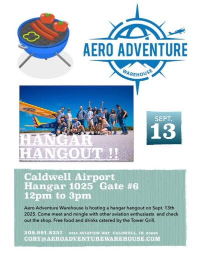 Aero Adventure Warehouse Hangar Hangout (KEUL) - AV8MAPS.COM