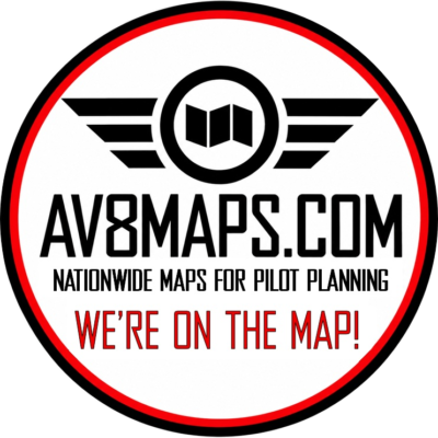 We're on the Map Window Sticker - AV8MAPS.COM